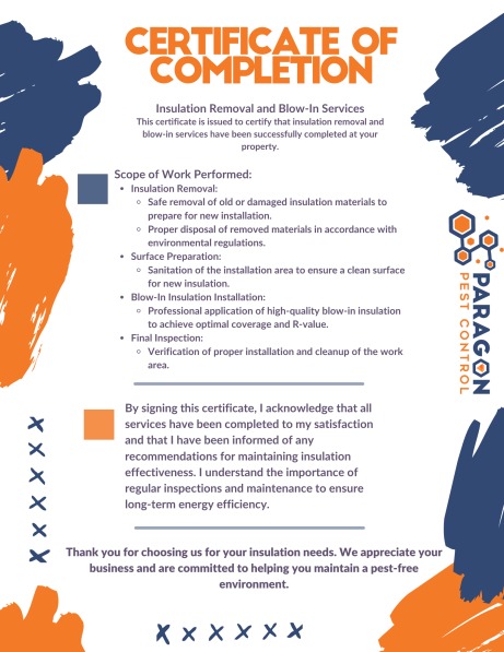 Certified Insulation Services | Paragon Pest Control